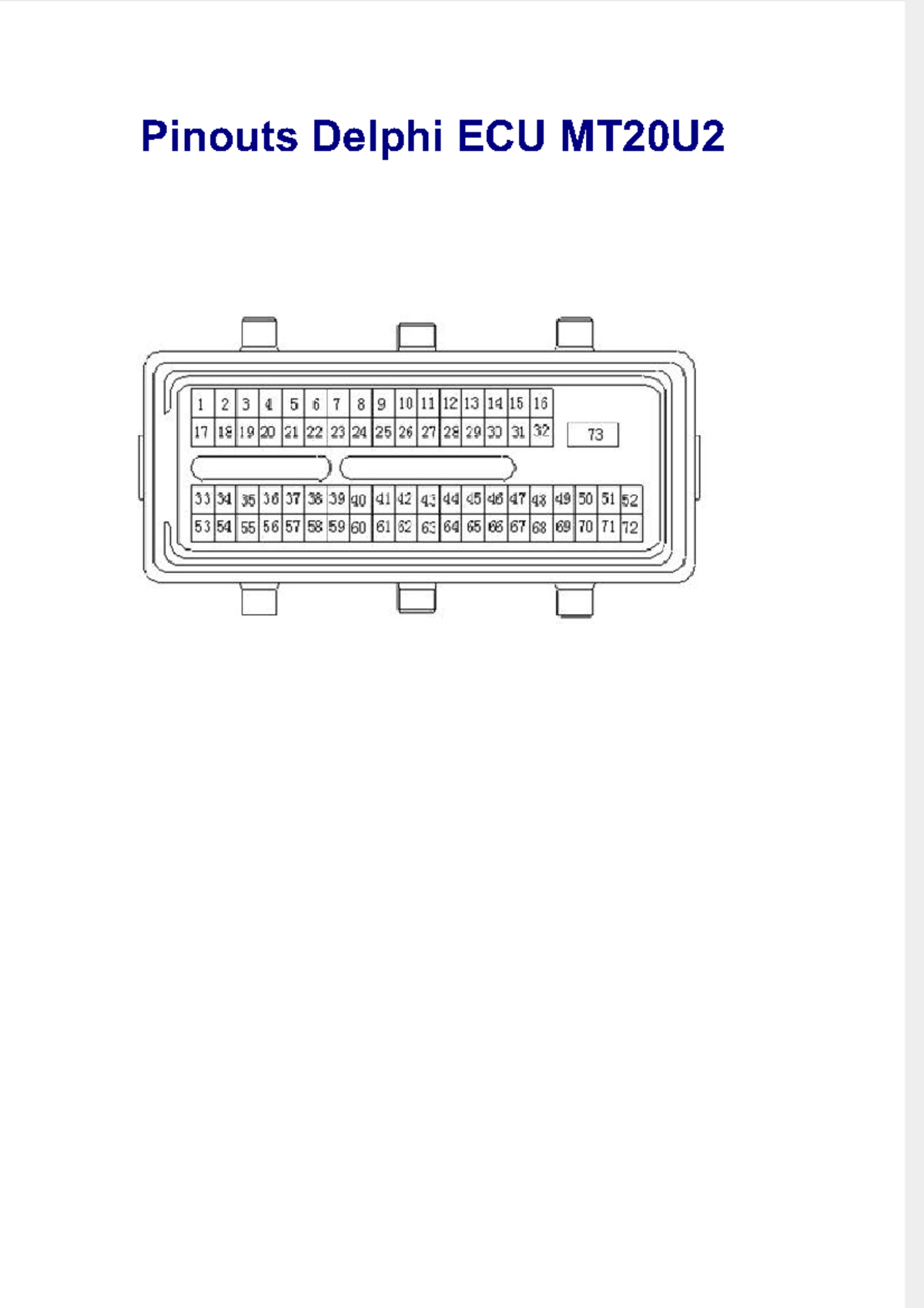 Dokumen - Teoria del aprendizaje - Edit - 7/22/2019 Pinouts Delphi ECU MT20U - Studocu