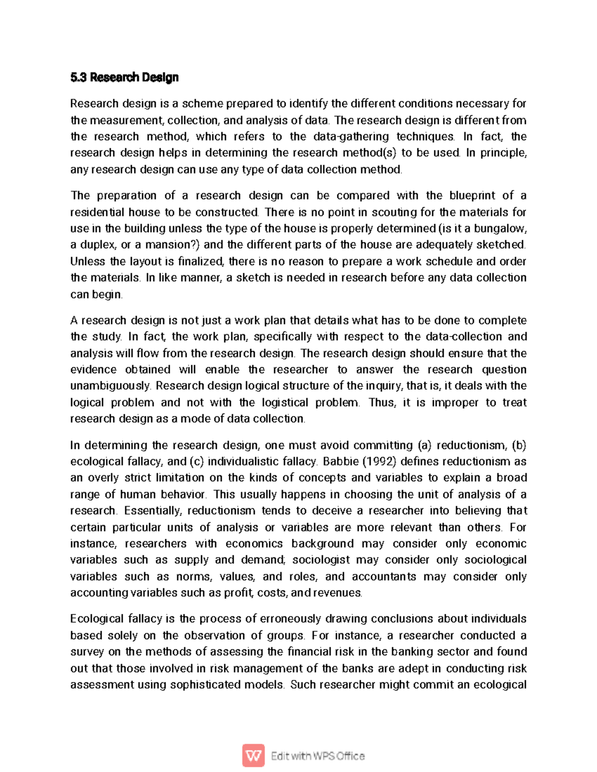 Research Design - 3 Research Design Research design is a scheme ...