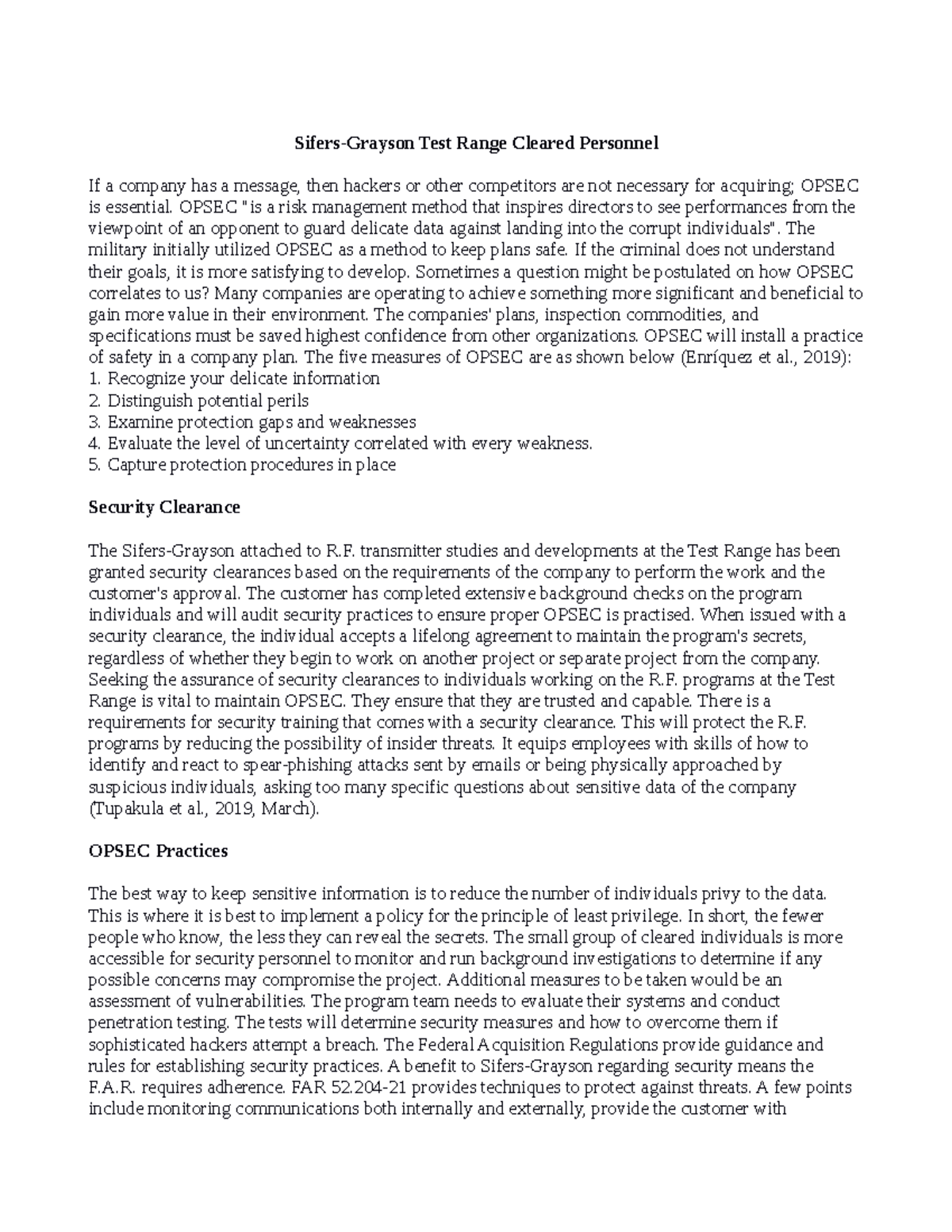 310 Discussion 5 - my project - Sifers-Grayson Test Range Cleared ...