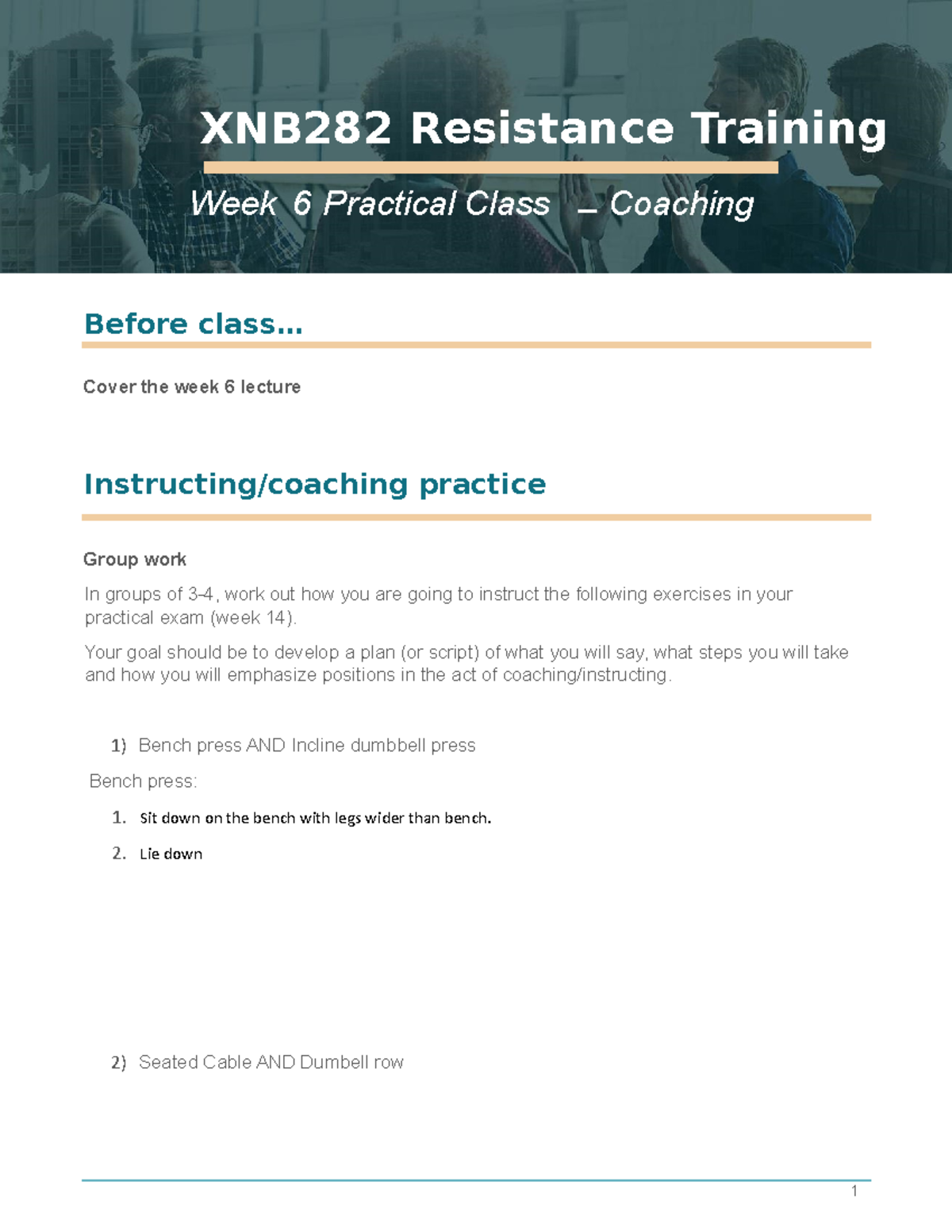 W6 Practical class 2023-1 - XNB282 - QUT - Studocu