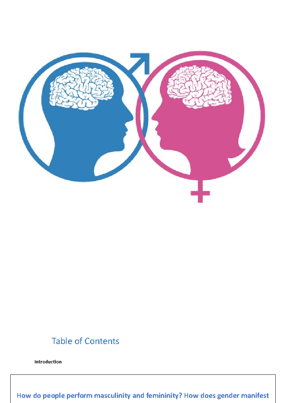 Sociology - femininity and masculinity final - How do people perform ...