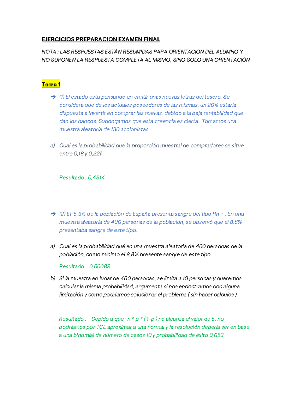 Ejercicios Repaso 2024 con respuesta ( temas 1 a 6 ) - EJERCICIOS PREPARACION EXAMEN FINAL NOTA ...