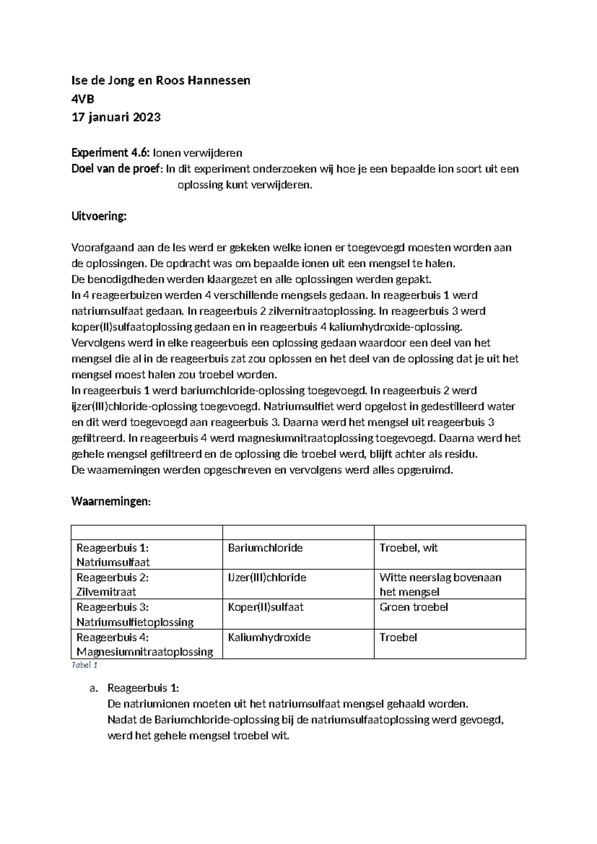 2001 23 verslag 4 - samenvatting aardrijkskunde - Ise de Jong en Roos ...