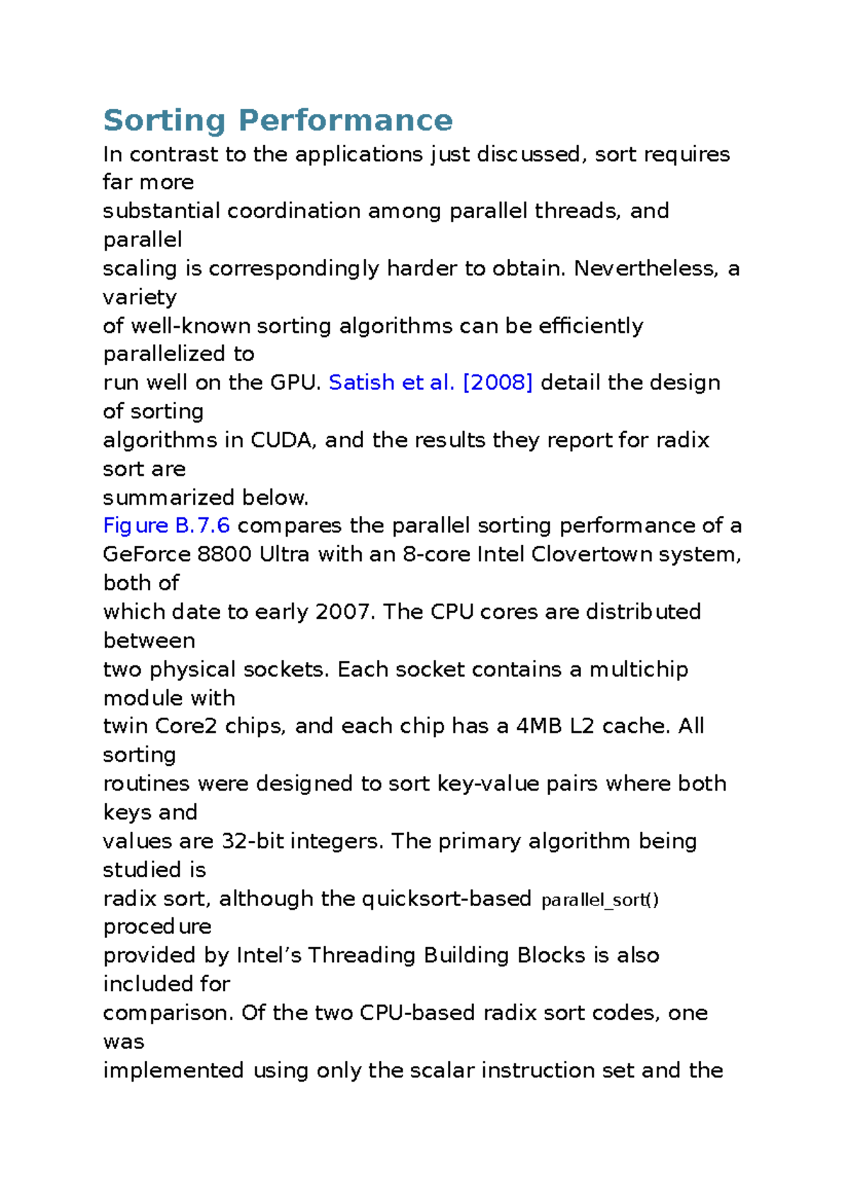 Sorting Performance - Nevertheless, a variety of well-known sorting ...