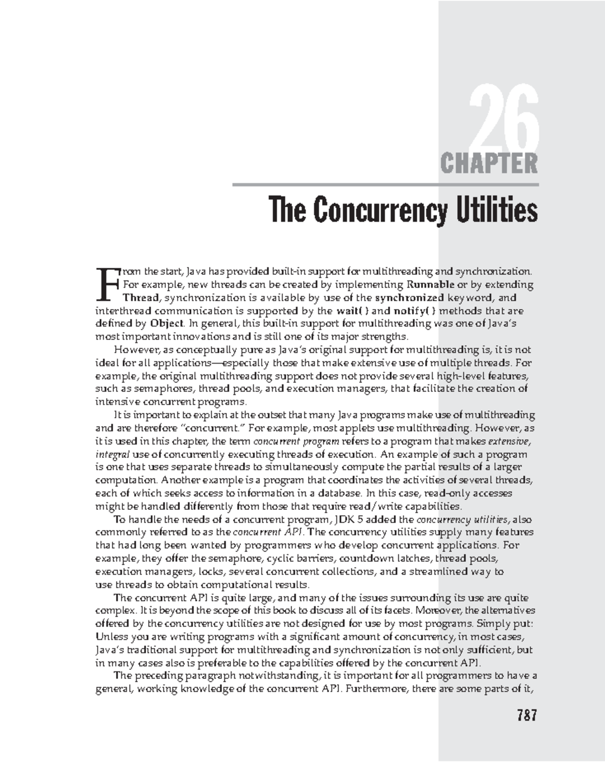 Java The Complete Reference - 26 The Concurrency Utilities F rom the ...