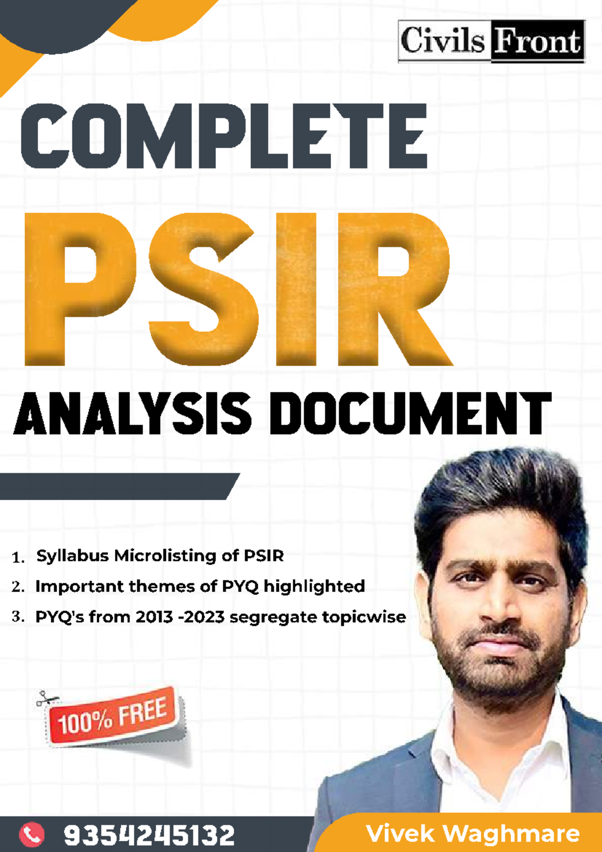 Complete PSIR PYQ Analysis 2013-2023 - Complete analysisDocument 9354245132 PSIR PYQ'sfrom 2 01 ...