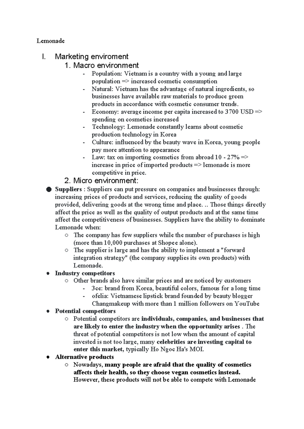 Lemonade-1 - Trường Đại học Tài chính - Marketing - Edit Course Nguyên ...