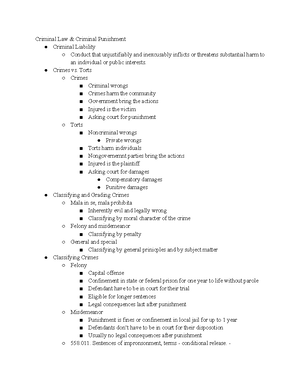 Criminal Law and Procedure Notes Unit 2 - Module 2 Notes Chapter 5 ...