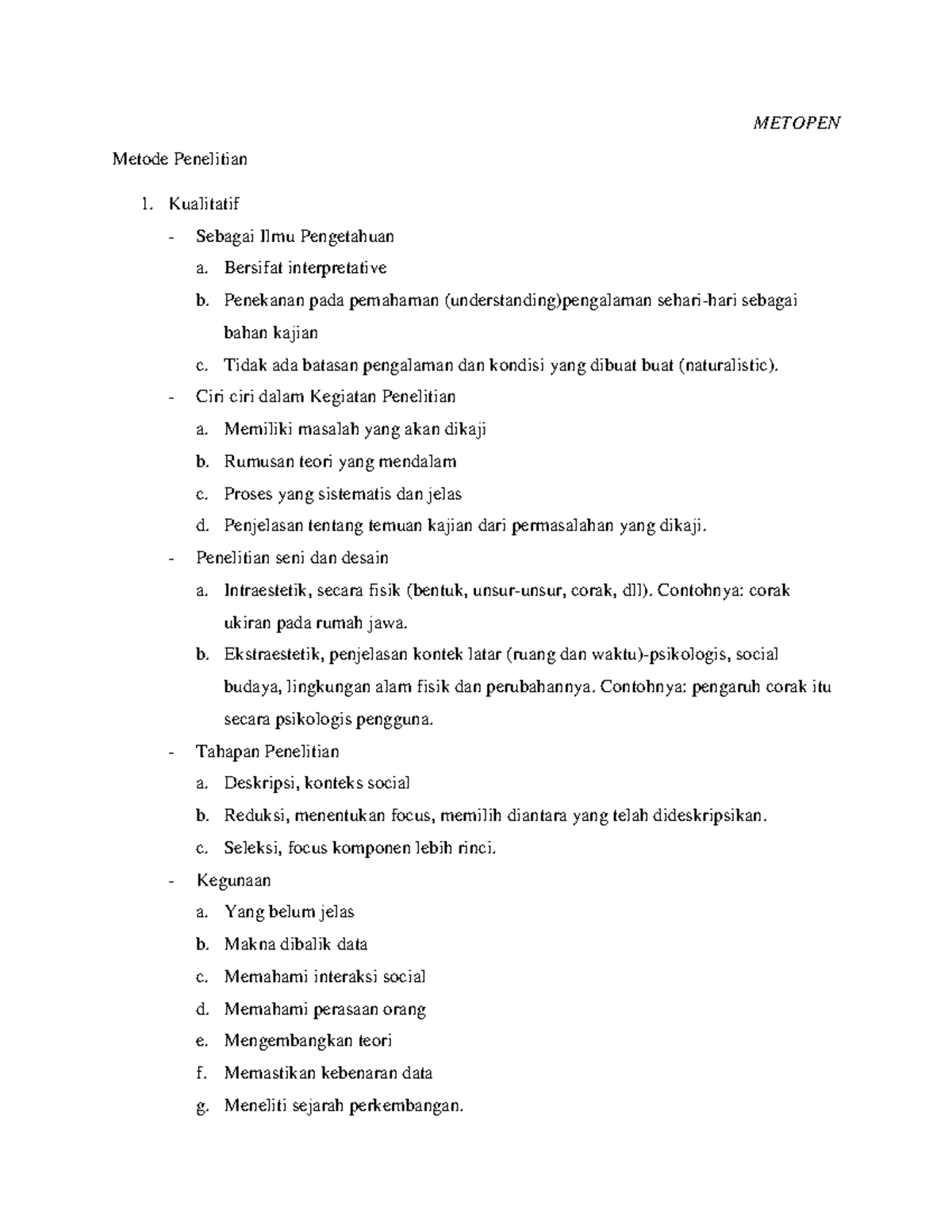 Metopen kualitatif dan kuantitatif - METOPEN Metode Penelitian ...