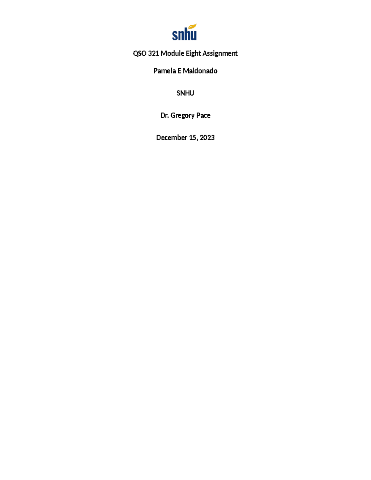 QSO 321 Module Eight Assignment Template Finalyay - QSO 321 - QSO 321 ...