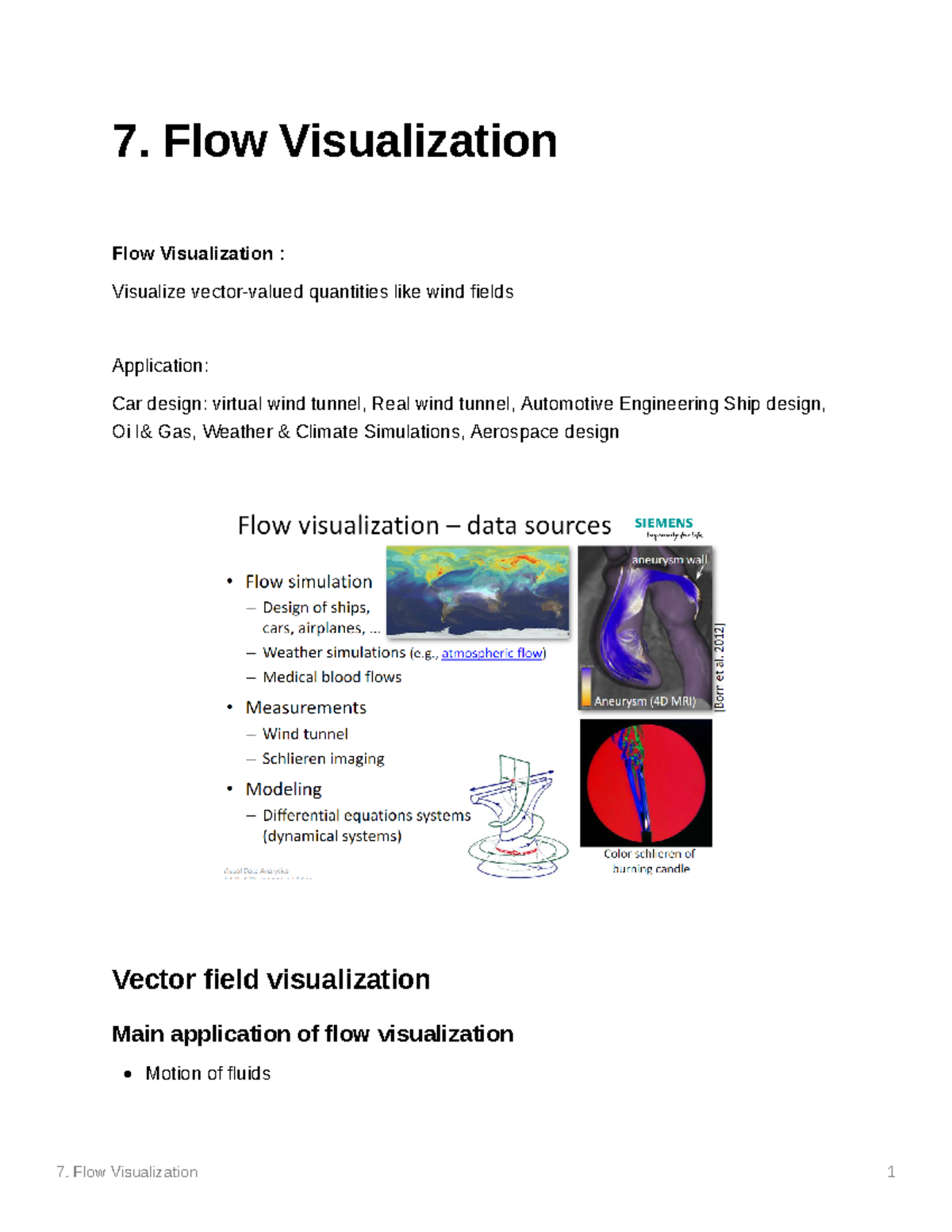 VDA flow visualization note - 7. Flow Visualization Flow Visualization ...