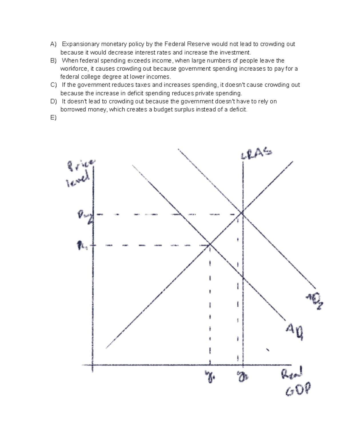 5.02 assignment macroeconomics - A) Expansionary monetary policy by the ...
