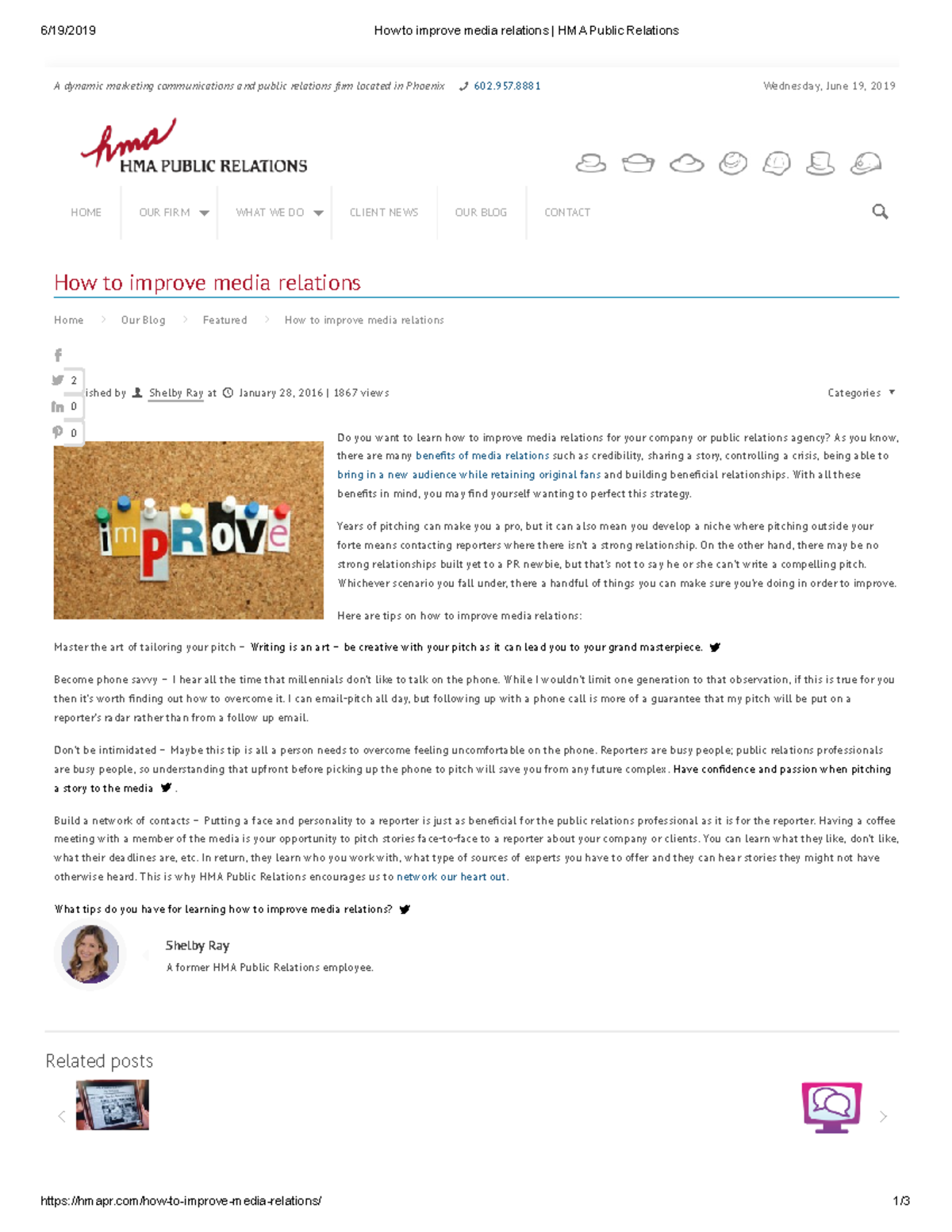 How To Improve Media Relations Hma Public Relations