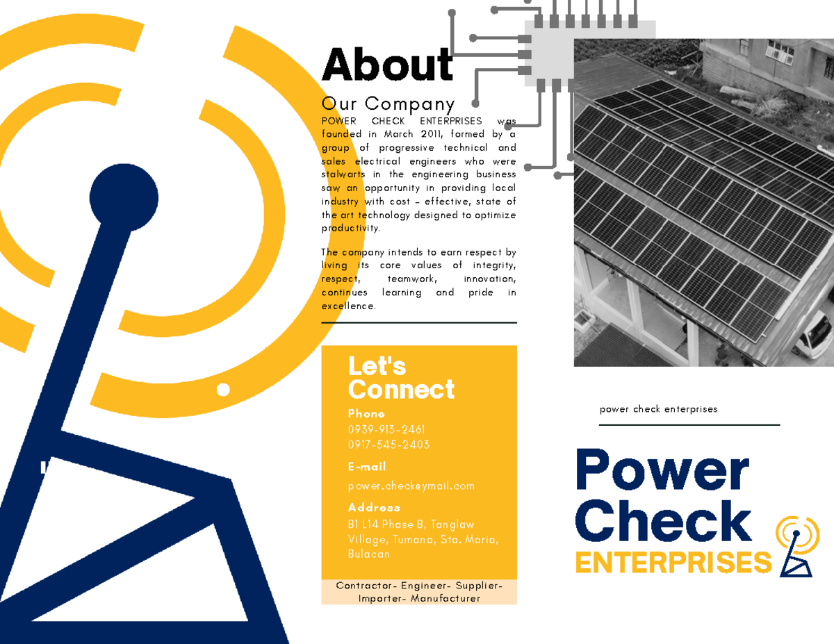Power Check Brochure - Solar - Power Check Contractor- Engineer ...