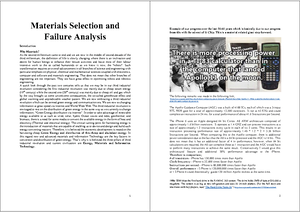 Tutorial Questions - Material Selection AND Failure Analysis - MATERIAL ...