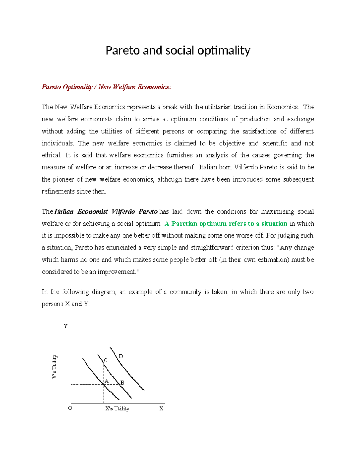 Ch 01 Introduction Pareto And Social Optimality Pareto And Social