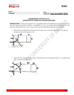 Fluid Properties Problems - MECHANICAL ENGINEERING FLUID MECHANICS FOR ...