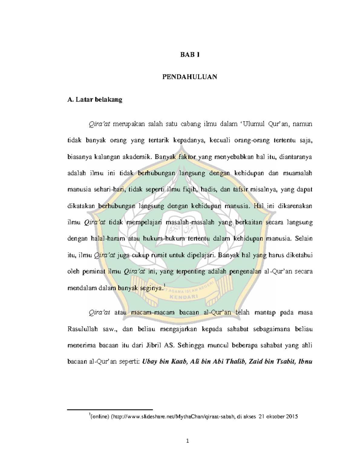 BABI - BAB III - Bab 1 sampai 3 - BAB I PENDAHULUAN A. Latar belakang ...