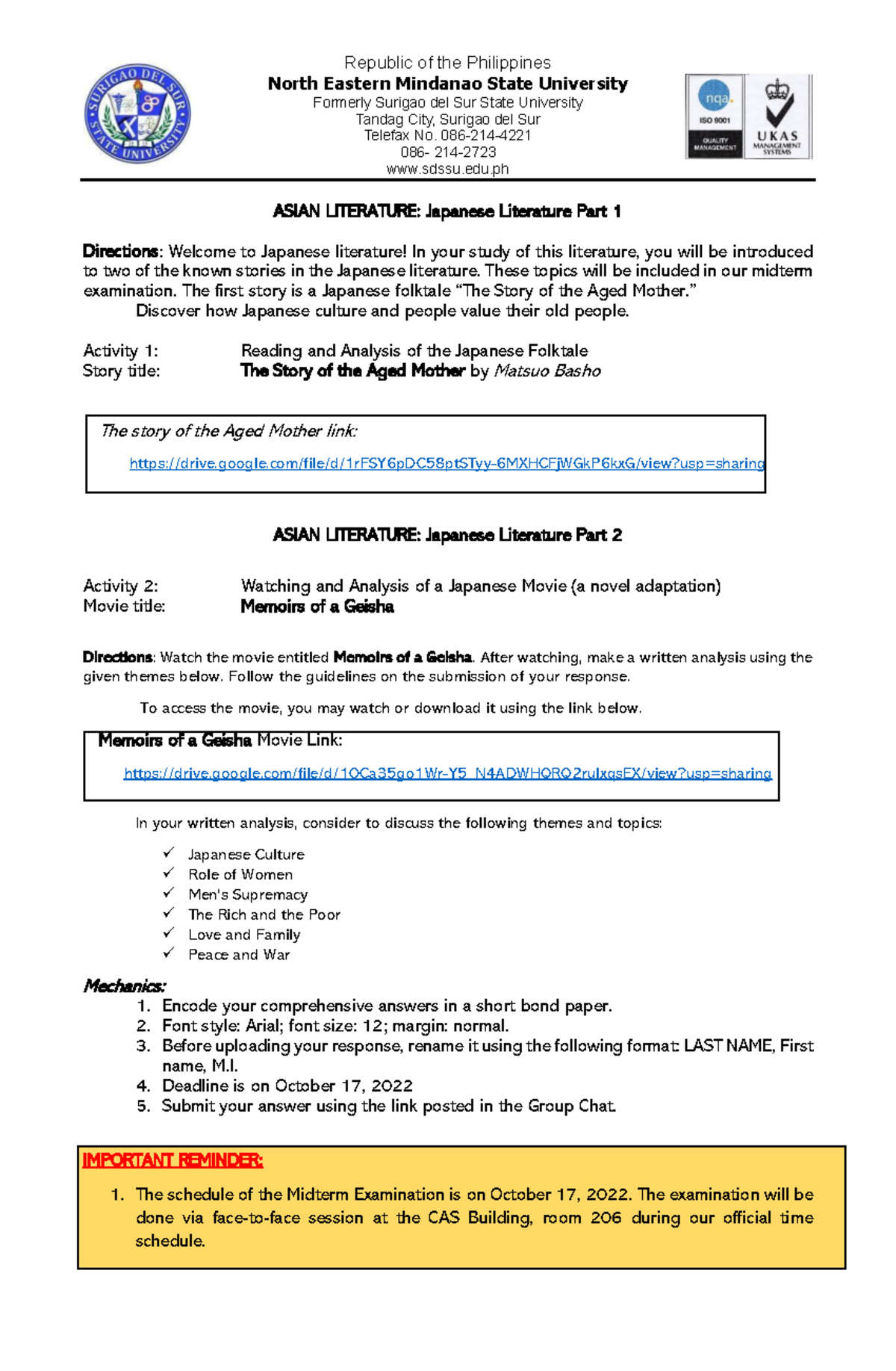 Japanese- Literature Part-1-and-2 - Republic of the Philippines North ...