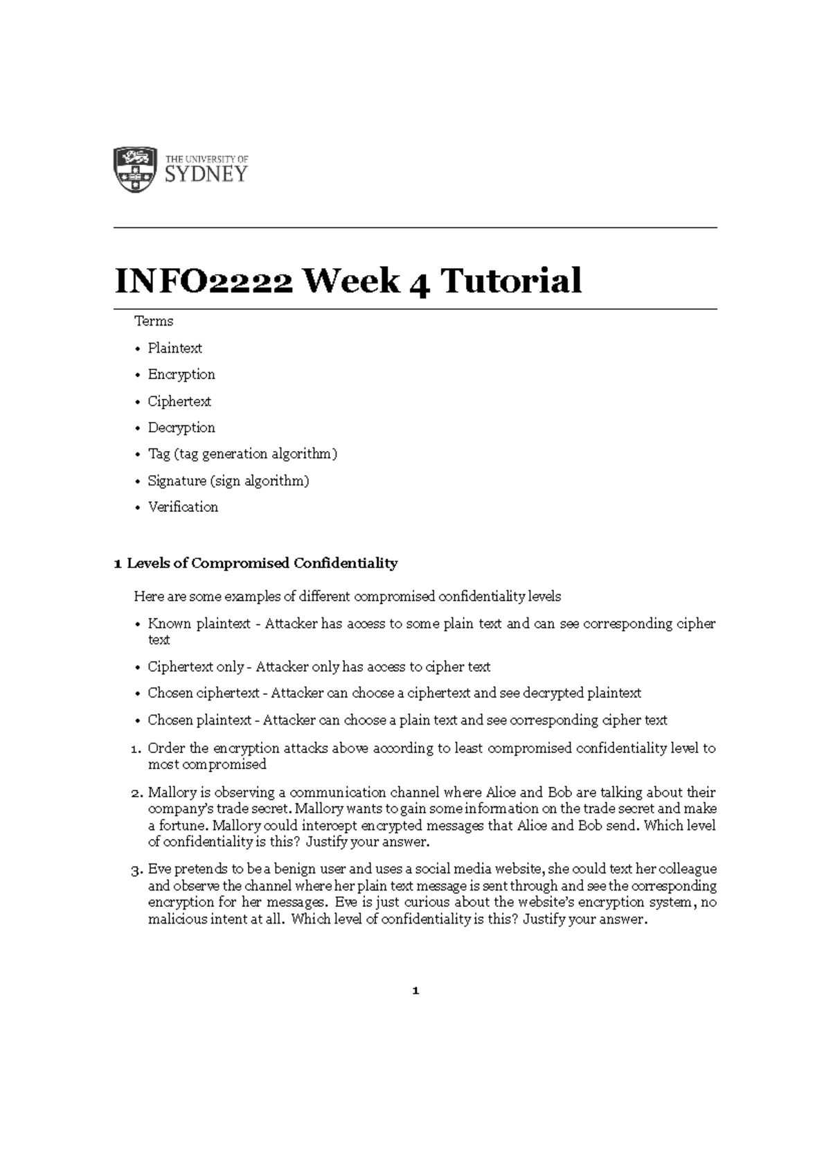 INFO2222 Tutorial 2 Week4 2023 - INFO2222 Week 4 Tutorial Terms ...