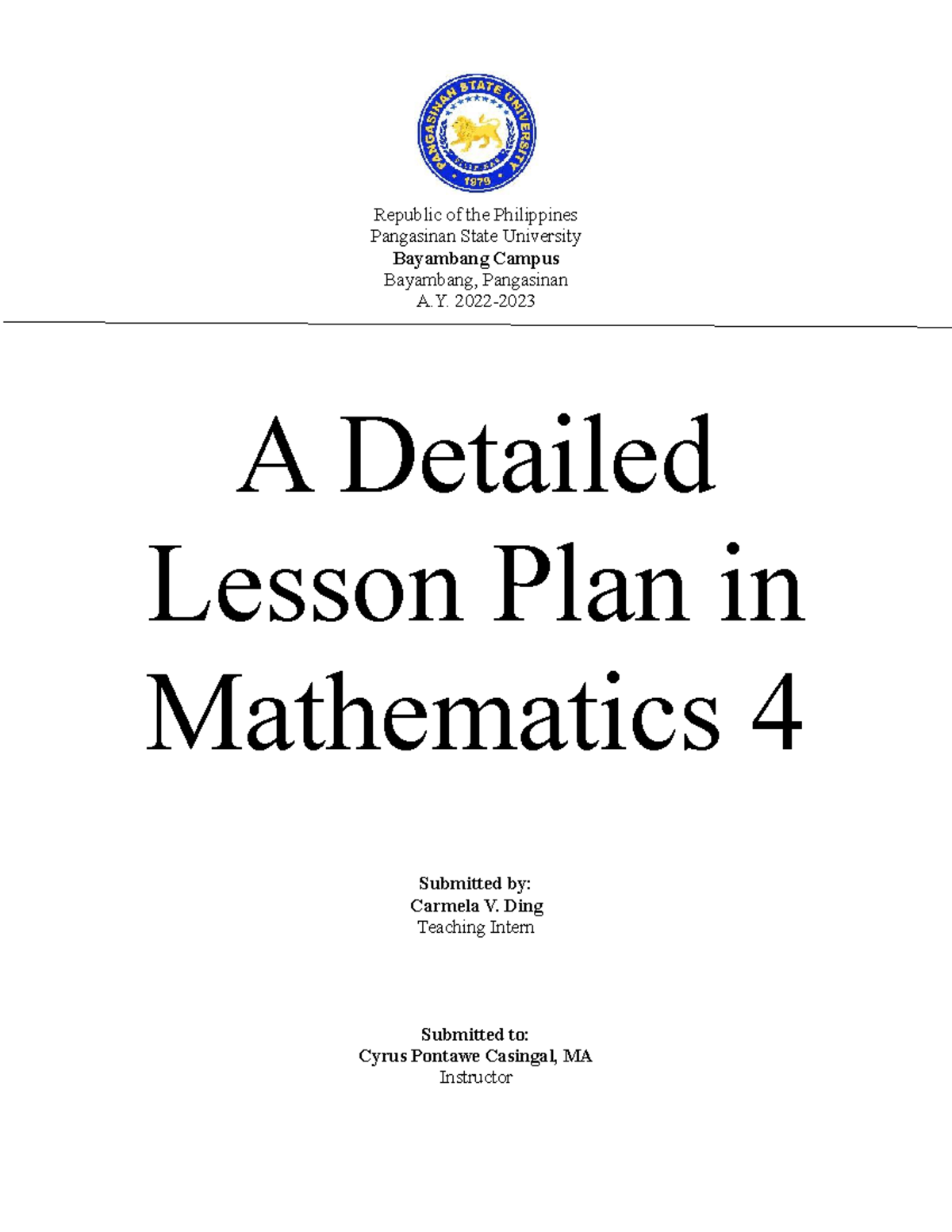 Dlp math 4 maryjaneferrerrrrrrr - Republic of the Philippines ...