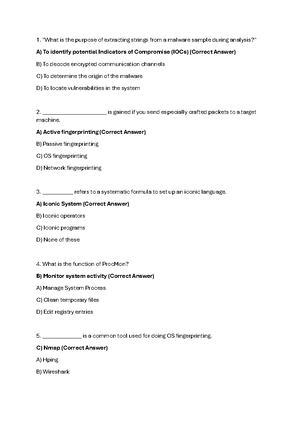 Unit 5 New - Which of the following is a common simple encoding ...