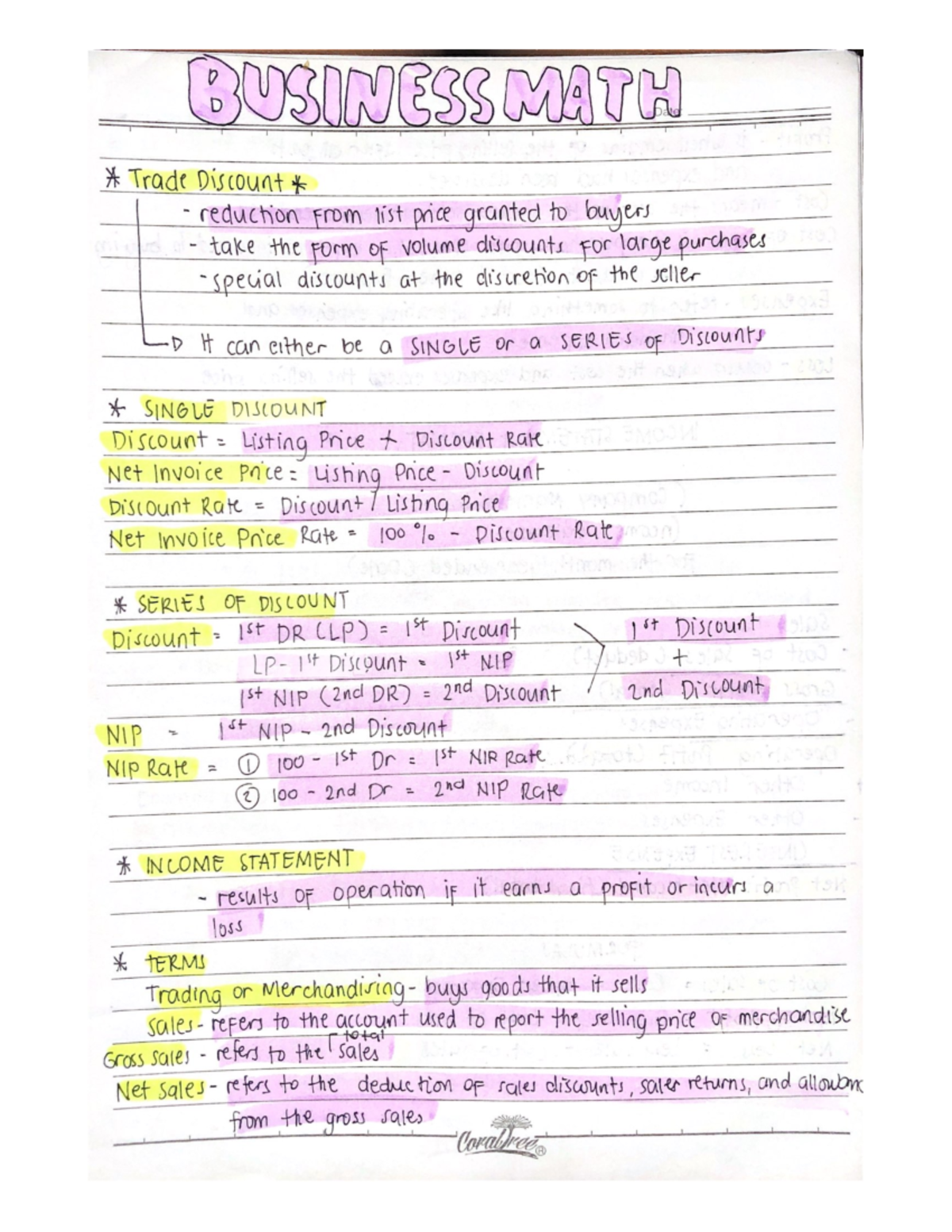 Business-Math-Finals - Bachelor of Science in Accountancy - Studocu