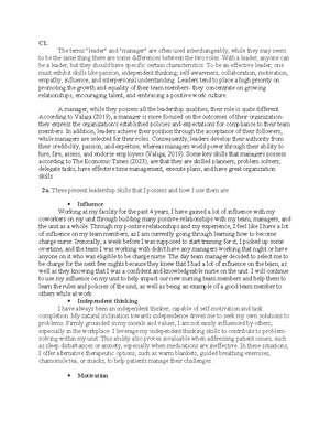 D225 task 1 - D225 Task 1 paper - D225- Emerging Professional Practice ...