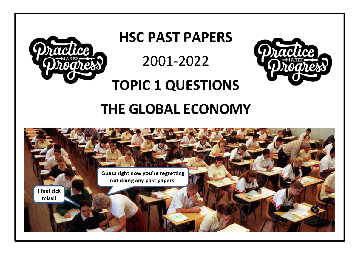 - 2022 Topic 1 - PAST HSC Questions ALL - HSC PAST PAPERS 2001 - 2022 ...
