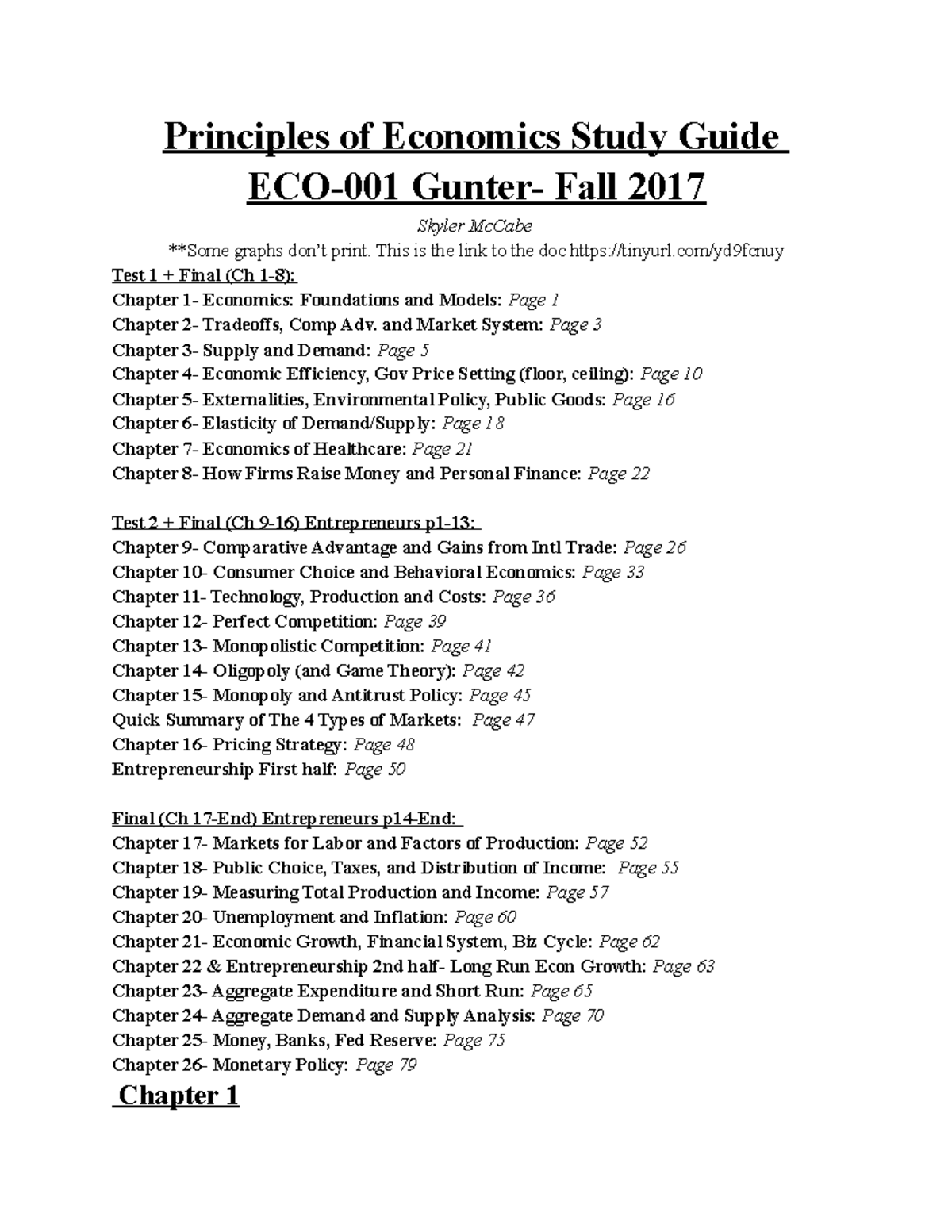 Complete eco 1 Study Guide 81 Pages - Principles of Economics Study ...