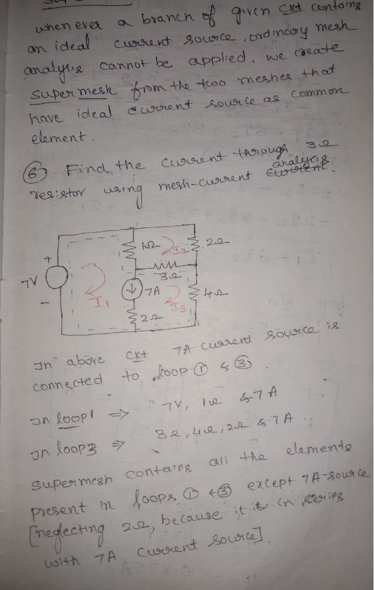 Super mesh - Network Theory - Studocu