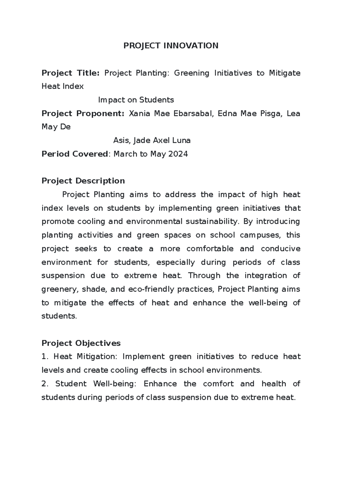 beautify me project - PROJECT INNOVATION Project Title: Project ...