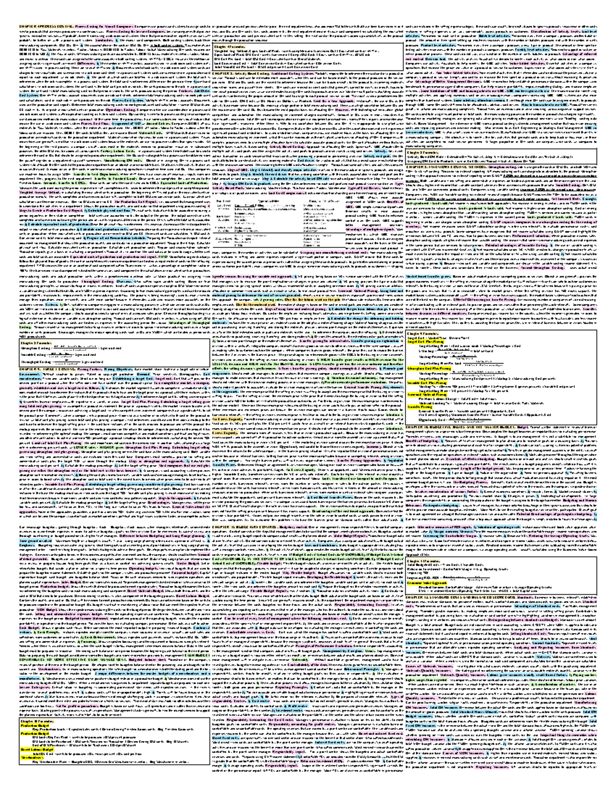 Cheat Sheet for Commerce 2AB3 Final Exam - C simHAilaPrT pErRod u 4 c ...