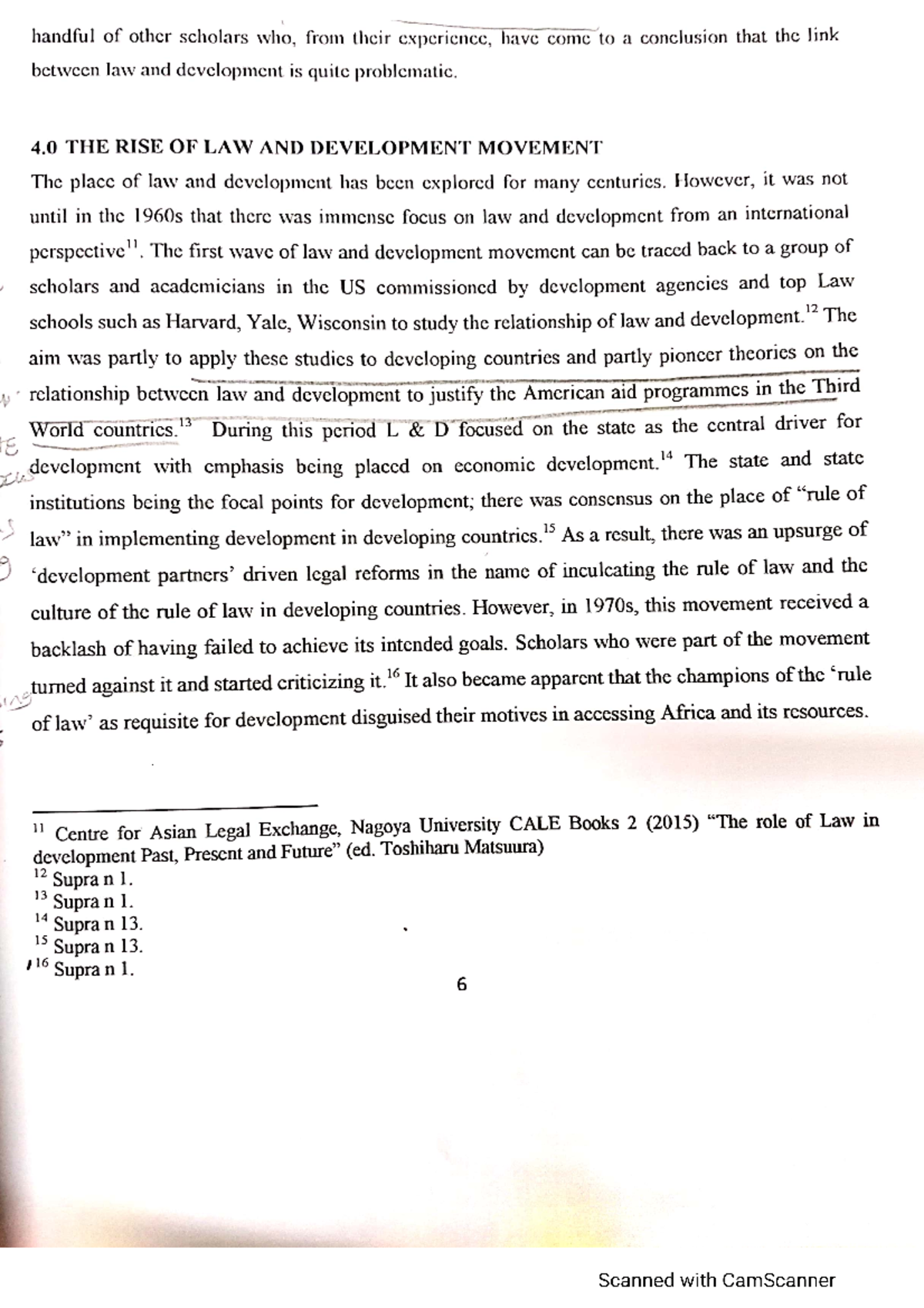 The rise of law and development - handful of other scholars who, from their experience, have ...