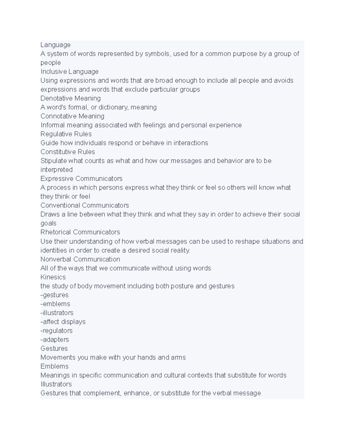 Language and Communication Study Guide - Studocu