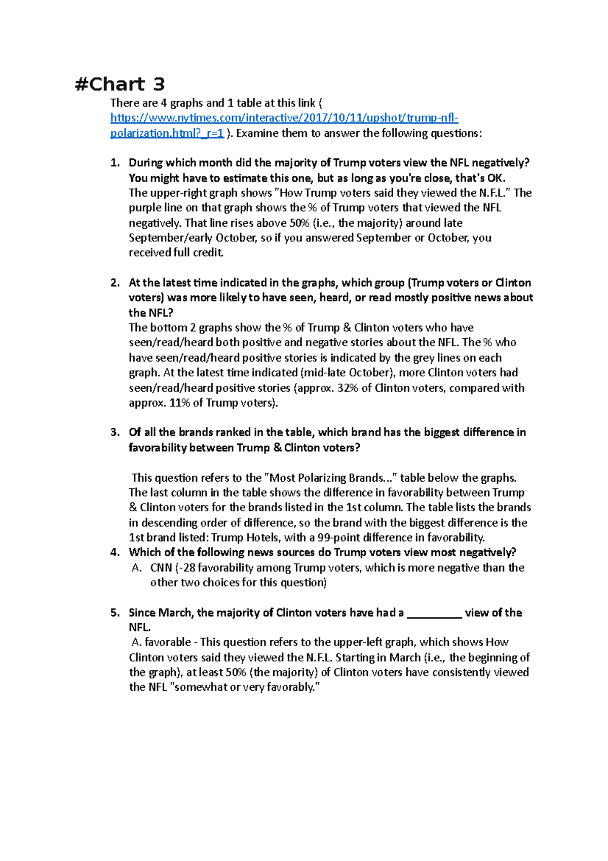 Chart 2 answers - #Chart 3 There are 4 graphs and 1 table at this link ...