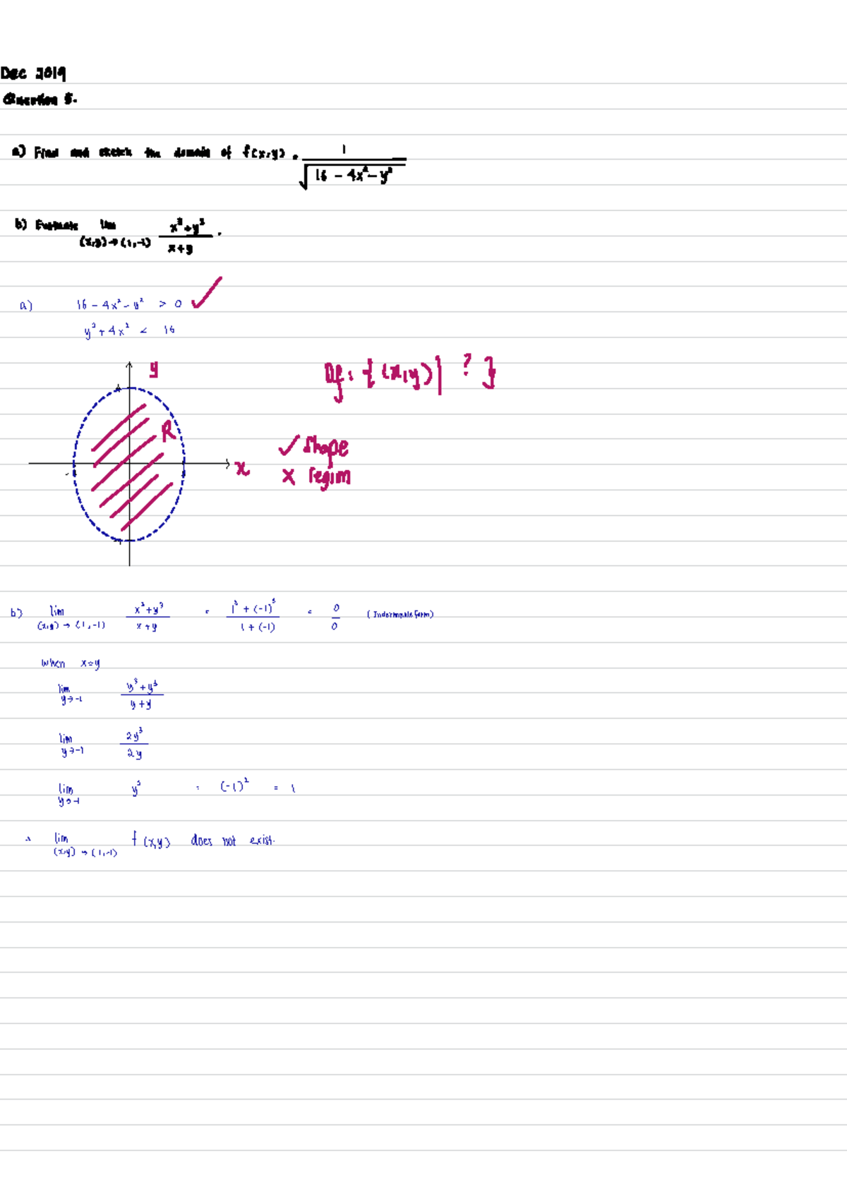 Tutorial Chapter 3 KUMP 2 - Dec 2019 Question 5. ####### a) Find and ...