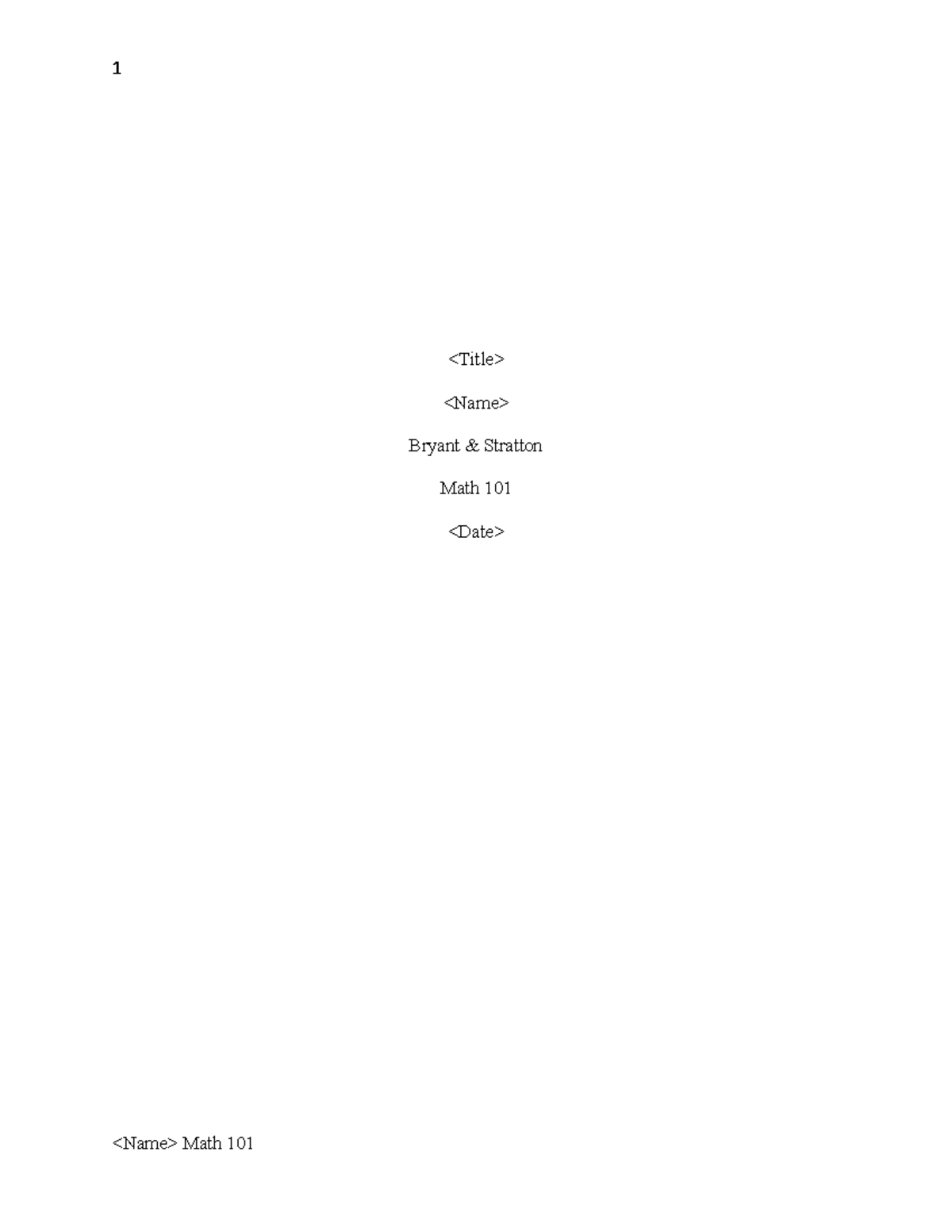 Graphing Project Submission Format(1) - Bryant & Stratton Math 101 ...