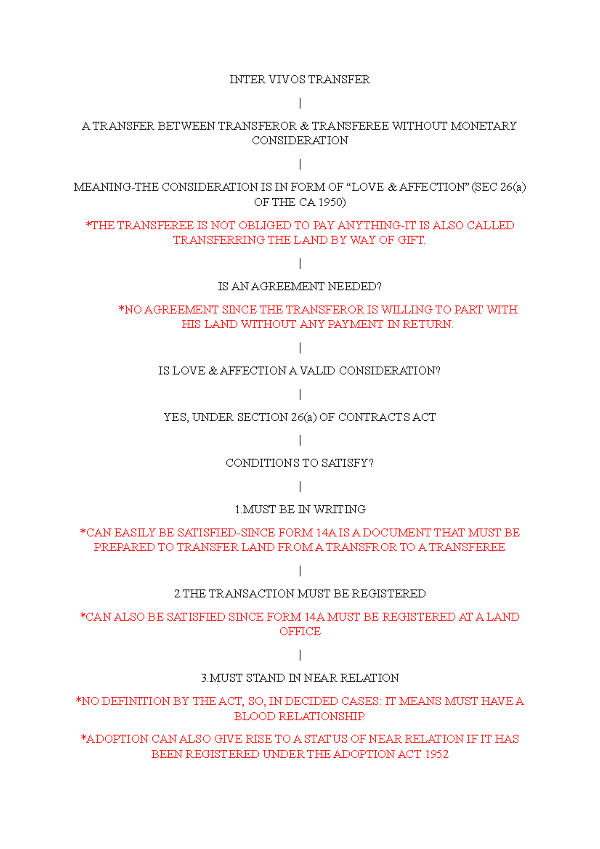 Summary Inter Vivos Transfer - INTER VIVOS TRANSFER | A TRANSFER ...