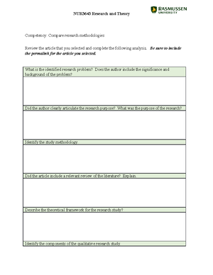 Module 04 Discussion Worksheet Quantitative research - NUR3643 Research ...