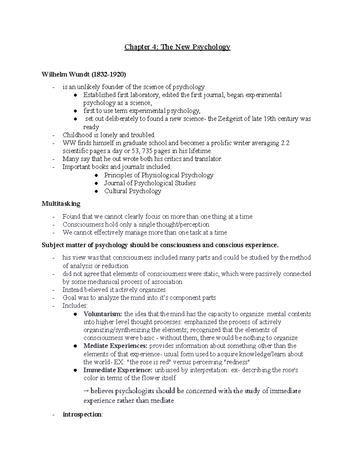 Chapter 4 psych 4150 - CH 4 NOTES Psyc 4150 Edwin Brainerd - Chapter 4 ...