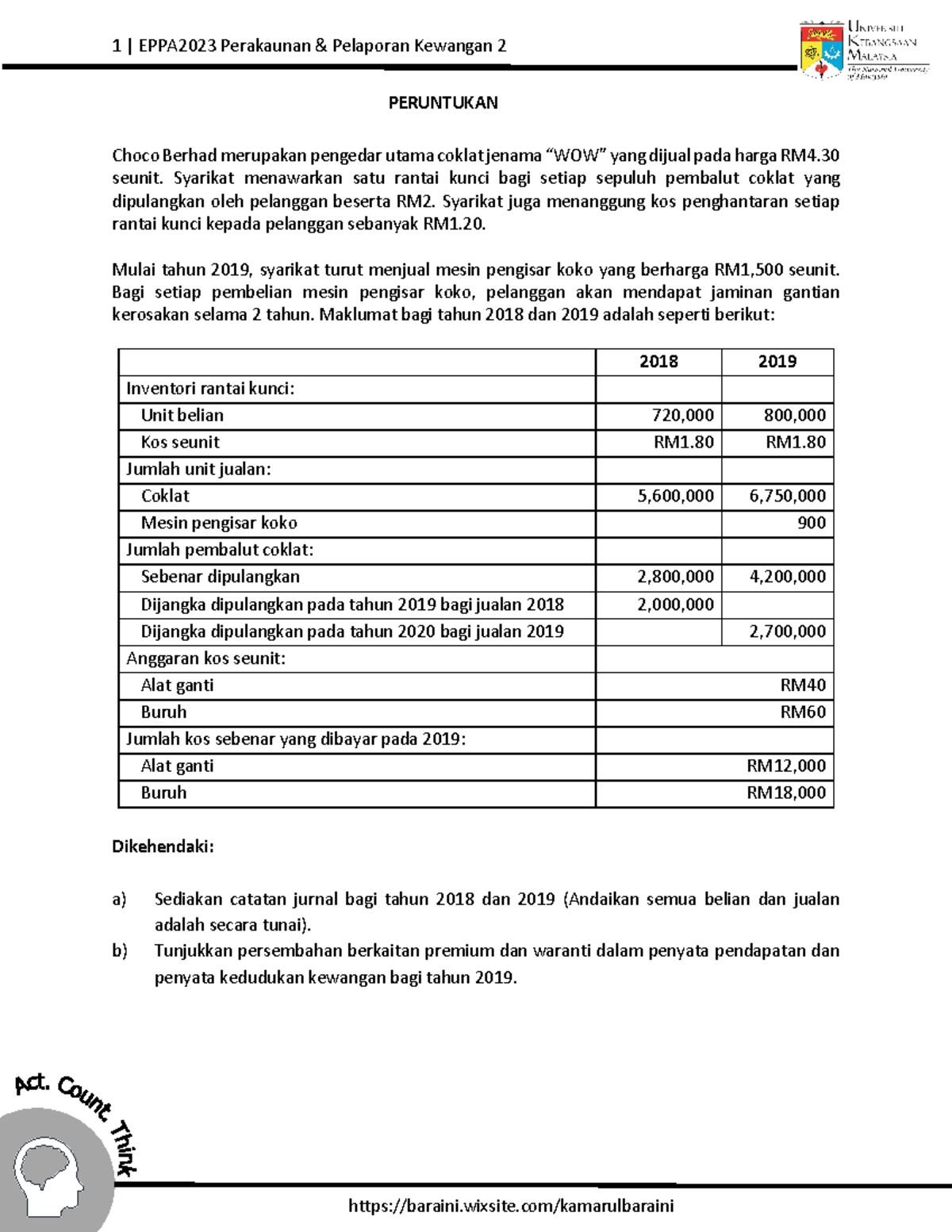 3. TUTO Peruntukan - 1 | EPPA2023 Perakaunan & Pelaporan Kewangan 2 ...