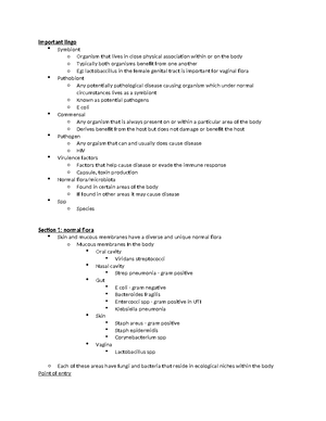 Micr 483 module 5 - Summary Advance topics in Microbiology ...