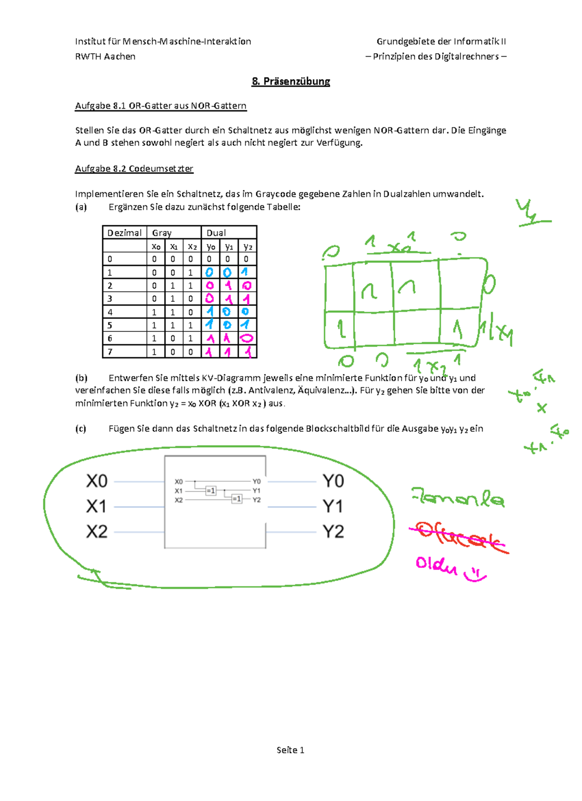 Info2 KGÜ 8 - RWTH 2. Semester - Warning: TT: undefined function: 22 Warning: TT: undefined ...