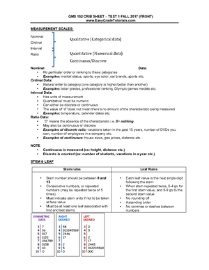QMS_Definitions_Test#1_Prep - GLOSSARY Population o group of all items ...