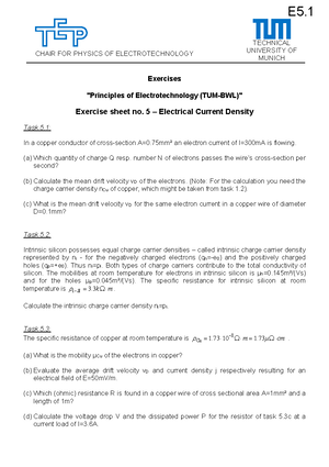 Exercises 1 Electrostatic Charges Forces - CHAIR FOR PHYSICS OF ...