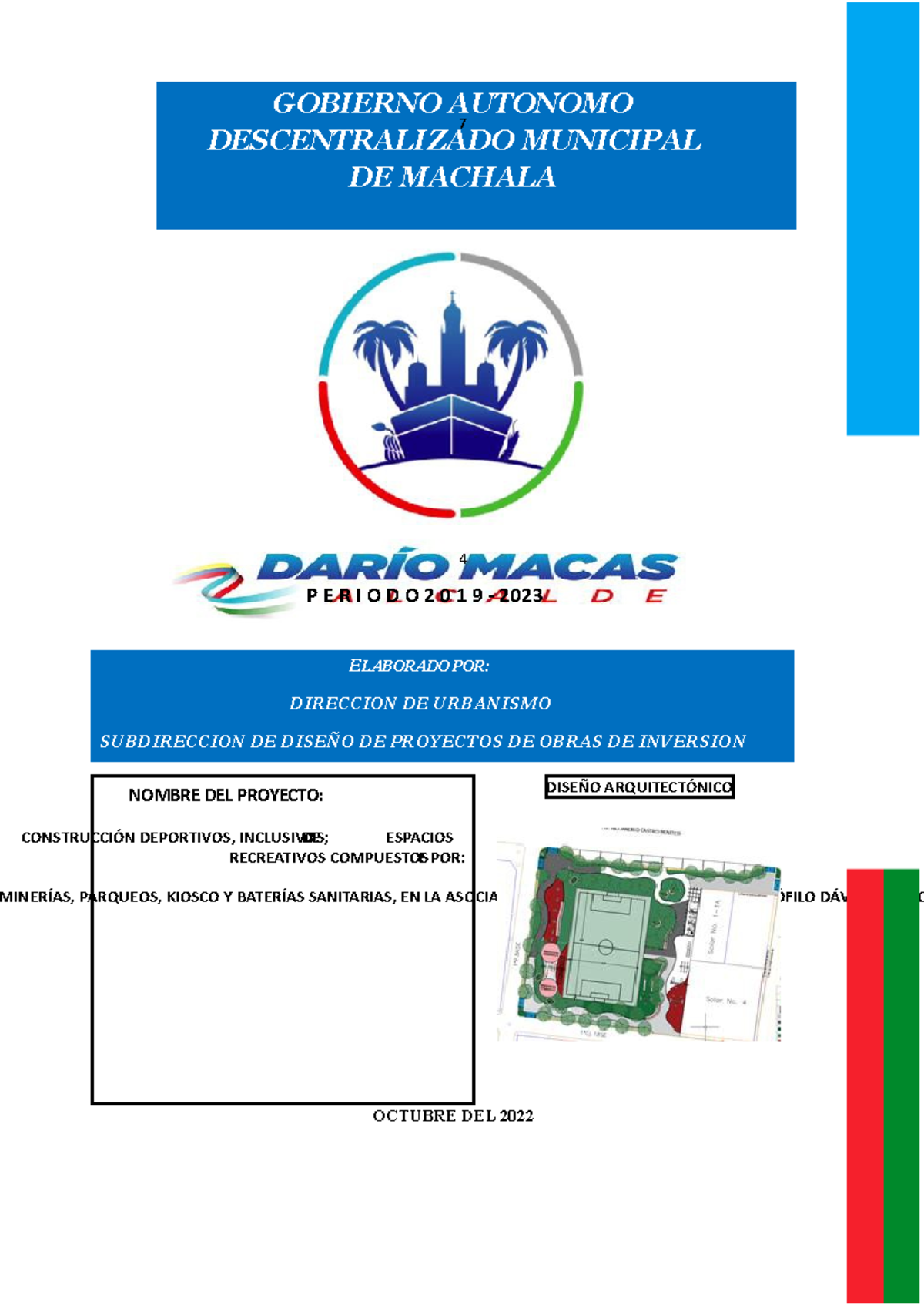 Tdr - SADASDAS - P E R I O D O 2 0 1 9 - 2023 Y BATERÍAS SANITARIAS, EN ...