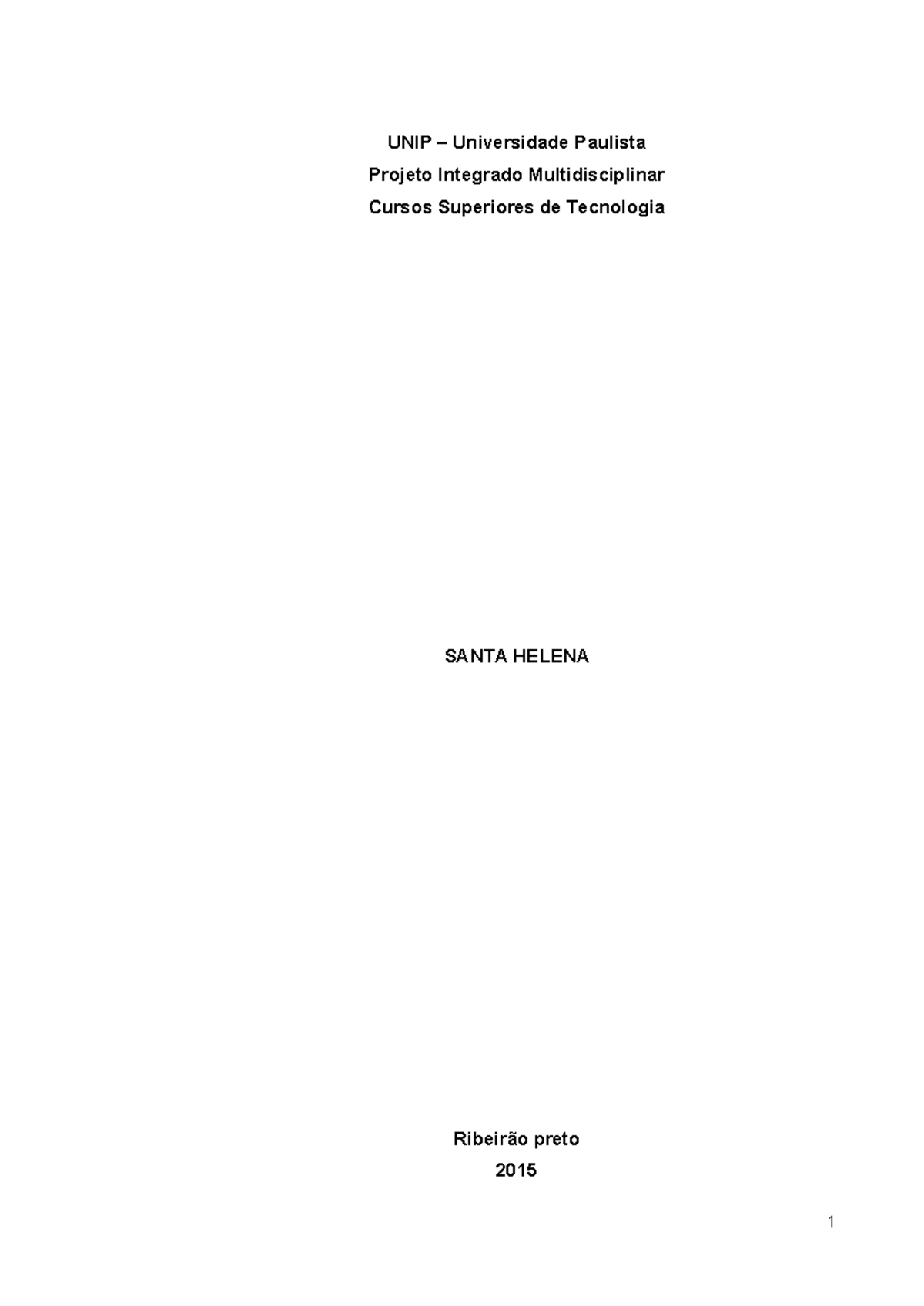 PIM UNIP - Modelo PIM editável - UNIP – Universidade Paulista Projeto ...