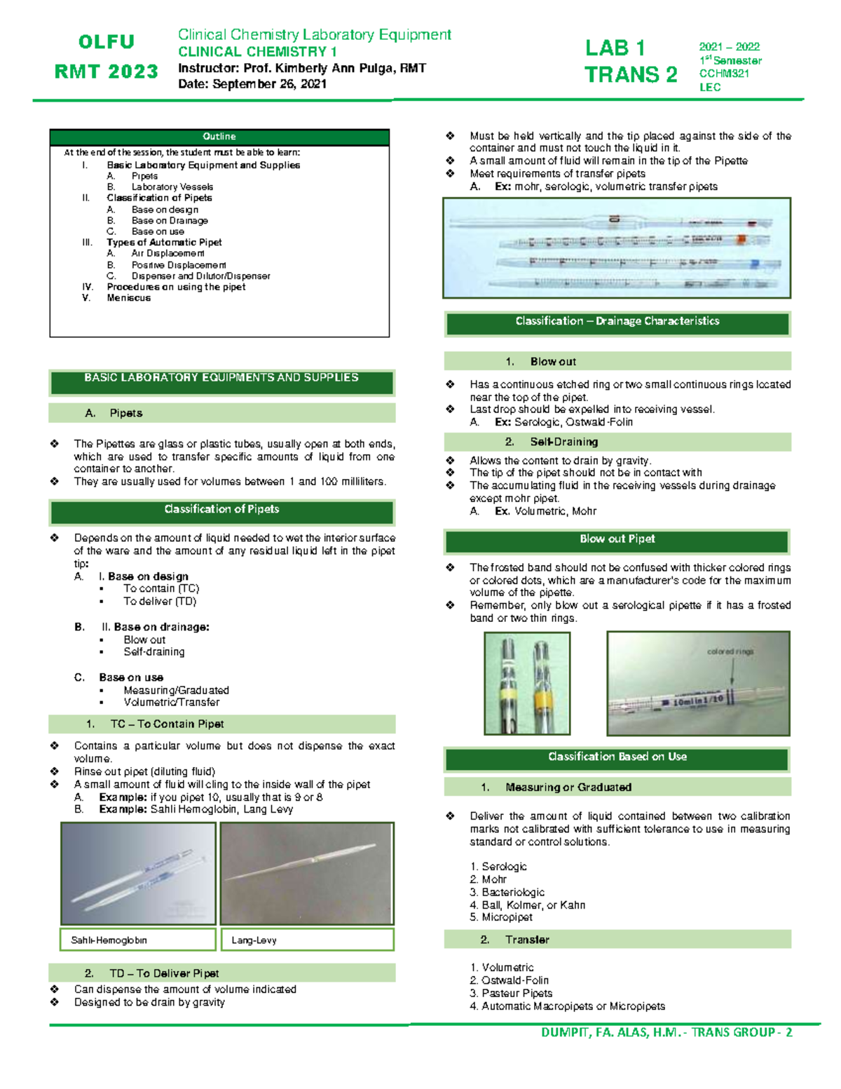 Clinical Chemistry Trans 2 - LAB - Clinical Chemistry Laboratory ...