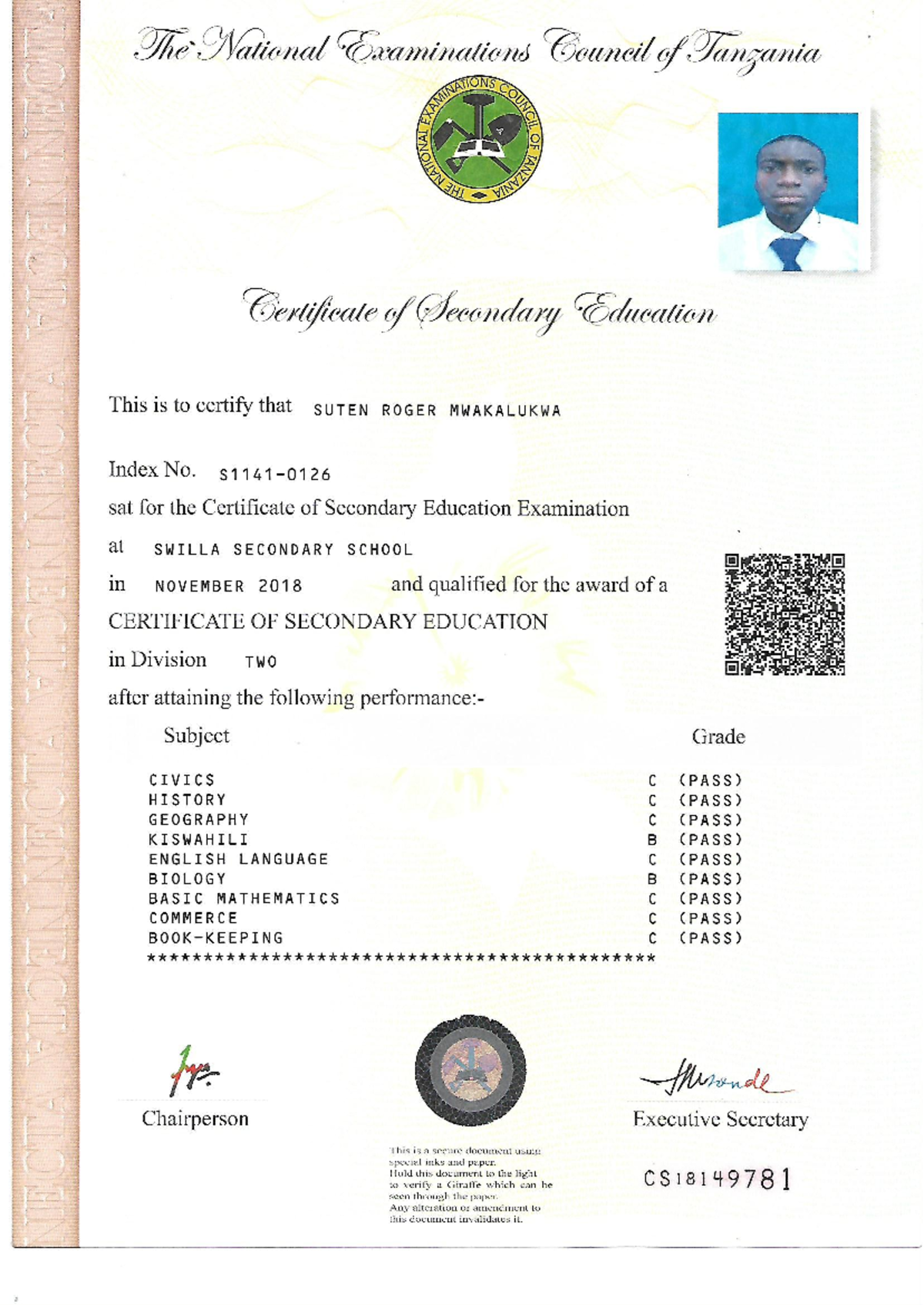 01 - Assignment - The National Examinations Council of Tanzania THI ...